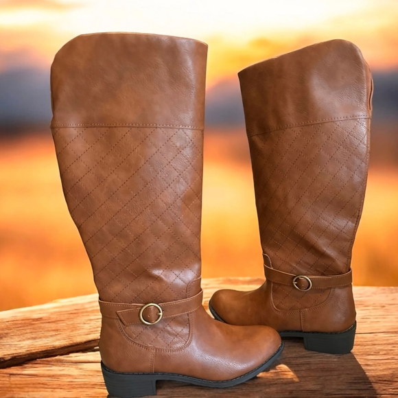St. John's Bay | Shoes | St Johns Bay Brown Calf Boots With Equestrian ...
